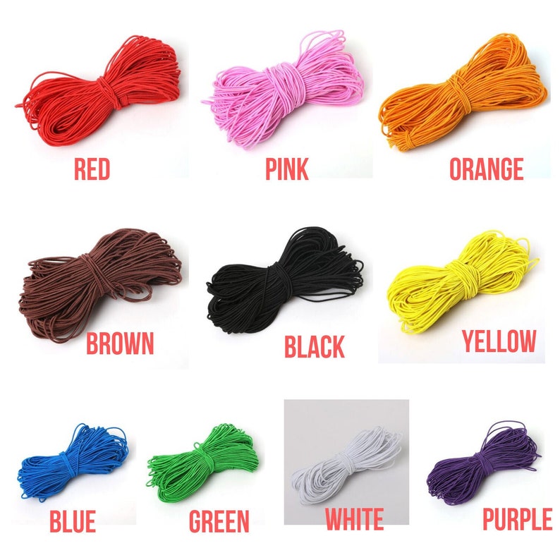 1mm Elastic Thread Beading Cord Elastic Cord Elastic - Etsy