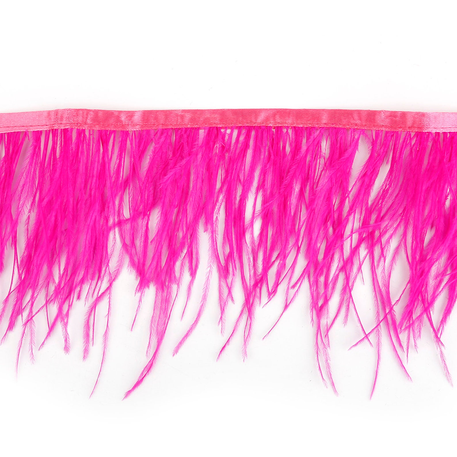 12 Colors Ostrich Feather Fringe Trim 10-15cm 1 Meter - Etsy