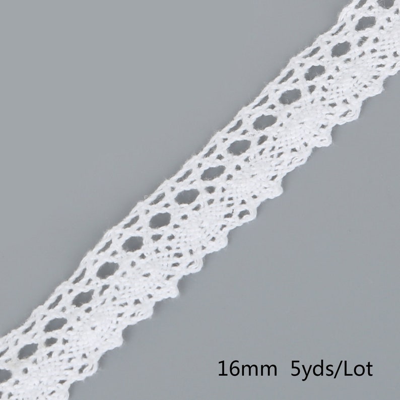 6 PATTERNS White Lace Ribbon Roll 5 Yards Ornamental Lace - Etsy
