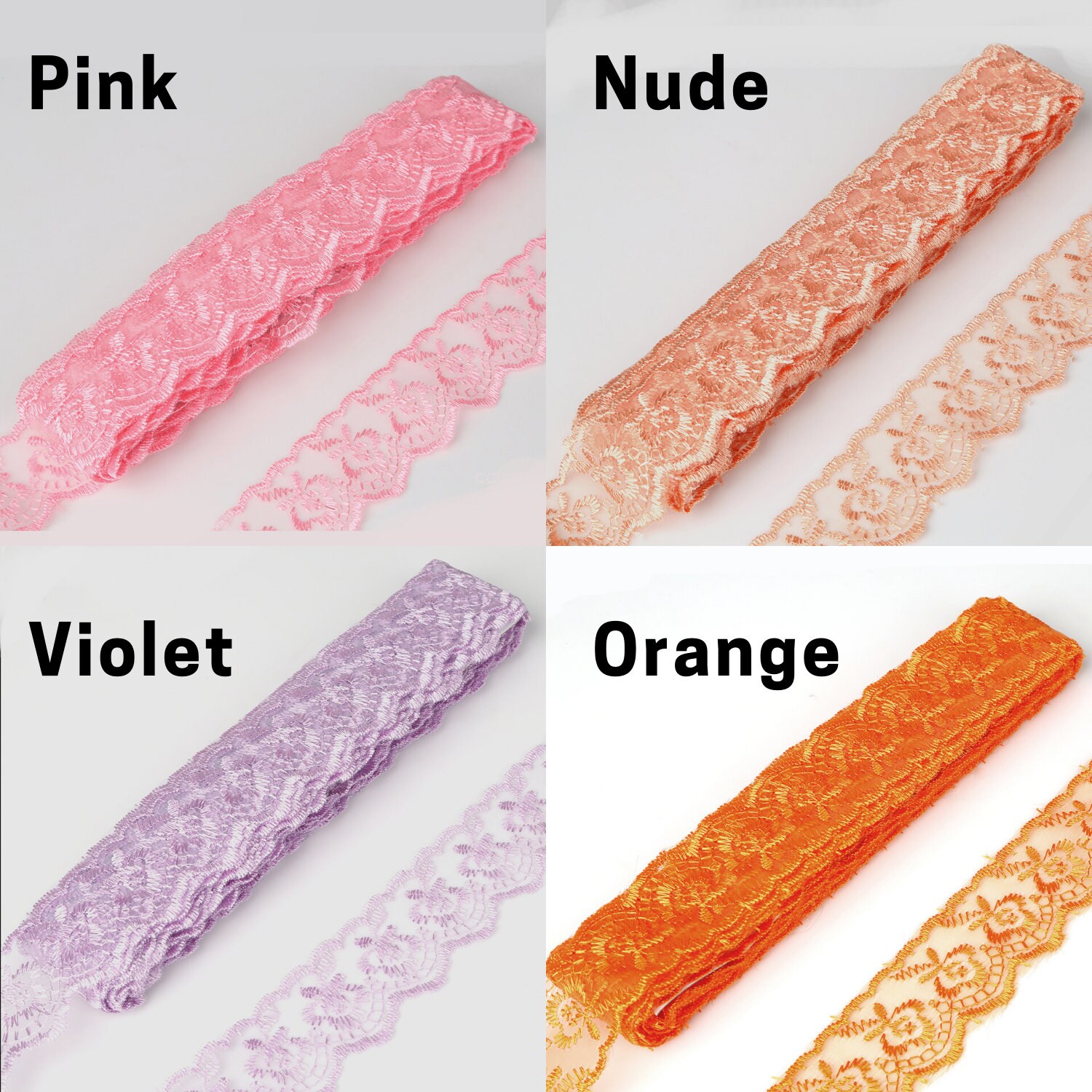 20 COLORS Elastic Lace 10 Yards 40mm Elastic Lace Trim | Etsy