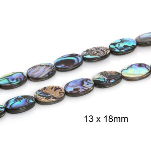 Natural Abalone Shell Flat Oval Beads, 10mm 13mm 18mm, 15" Strand - Etsy