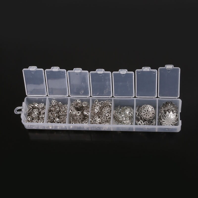 400pcs Filigree Bead Caps Kit, Filigree Bead Caps Set, Gold Filigree ...