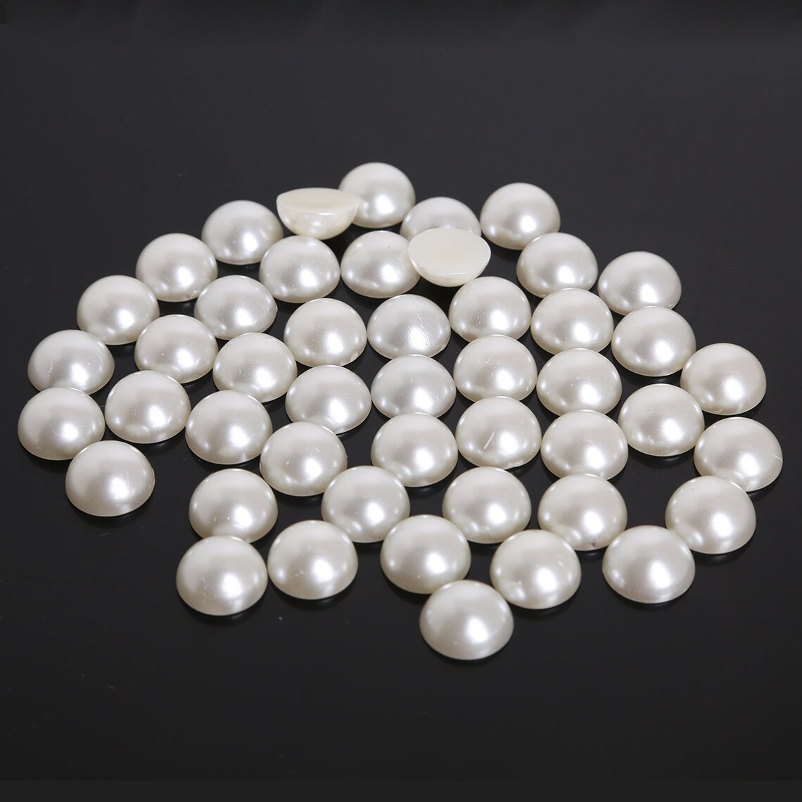 12 SIZES Ivory Flatback Half Round Pearls for Embellishments - Etsy