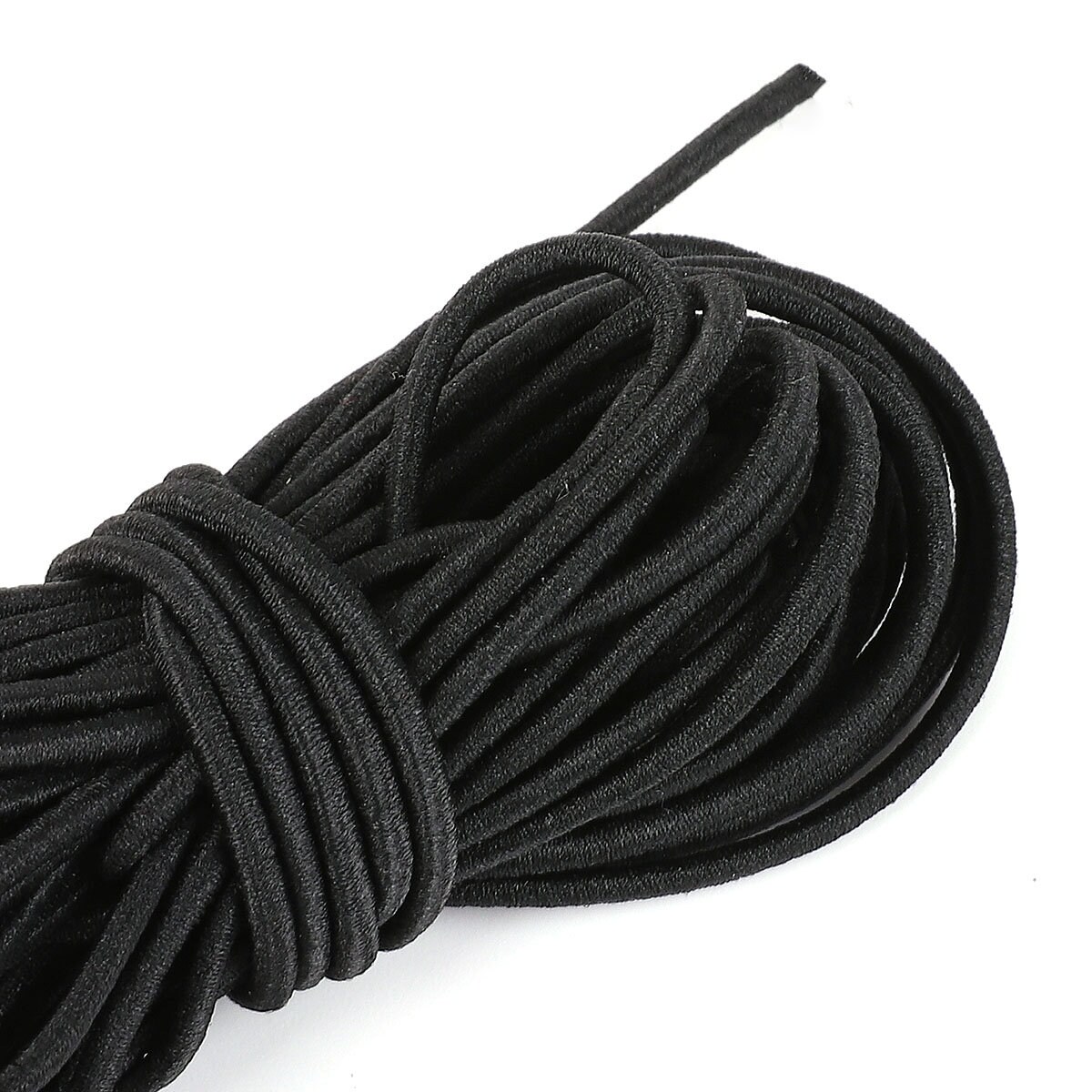 1/1.5/2/2.5/3/4/5mm Black Elastic Cord Thick Elastic Rope - Etsy