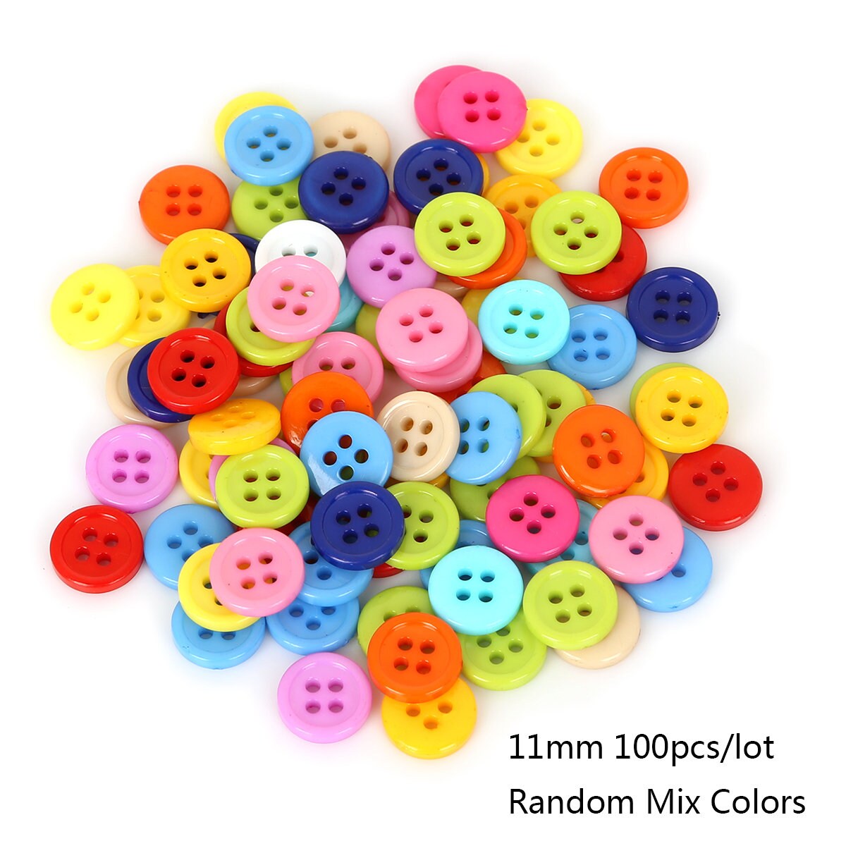 9 SIZES Plastic Assorted Round Buttons Round Resin Two or - Etsy