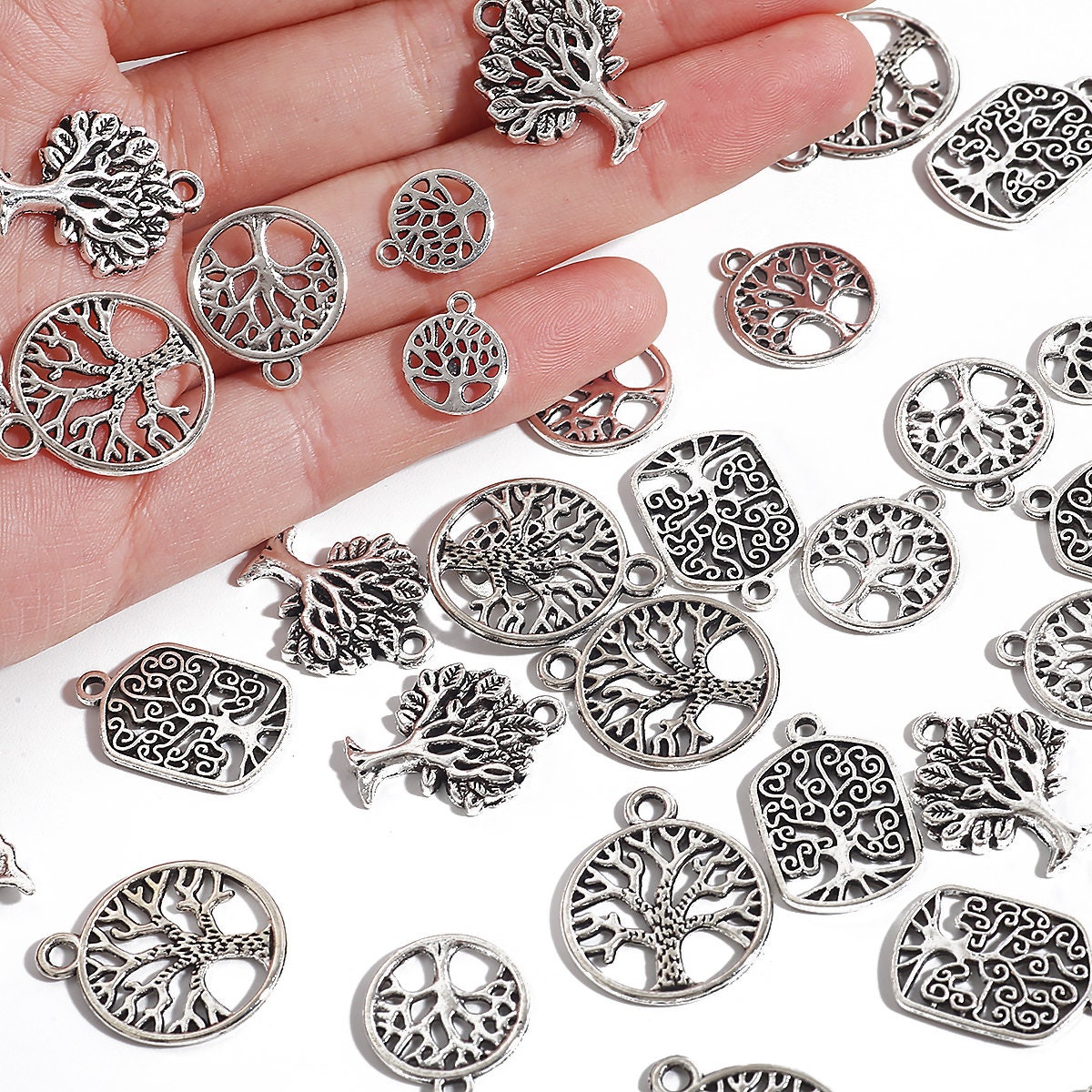 Silver Tree of Life Pendant - 10/20/30pcs - Tree of Life Jewelry ...