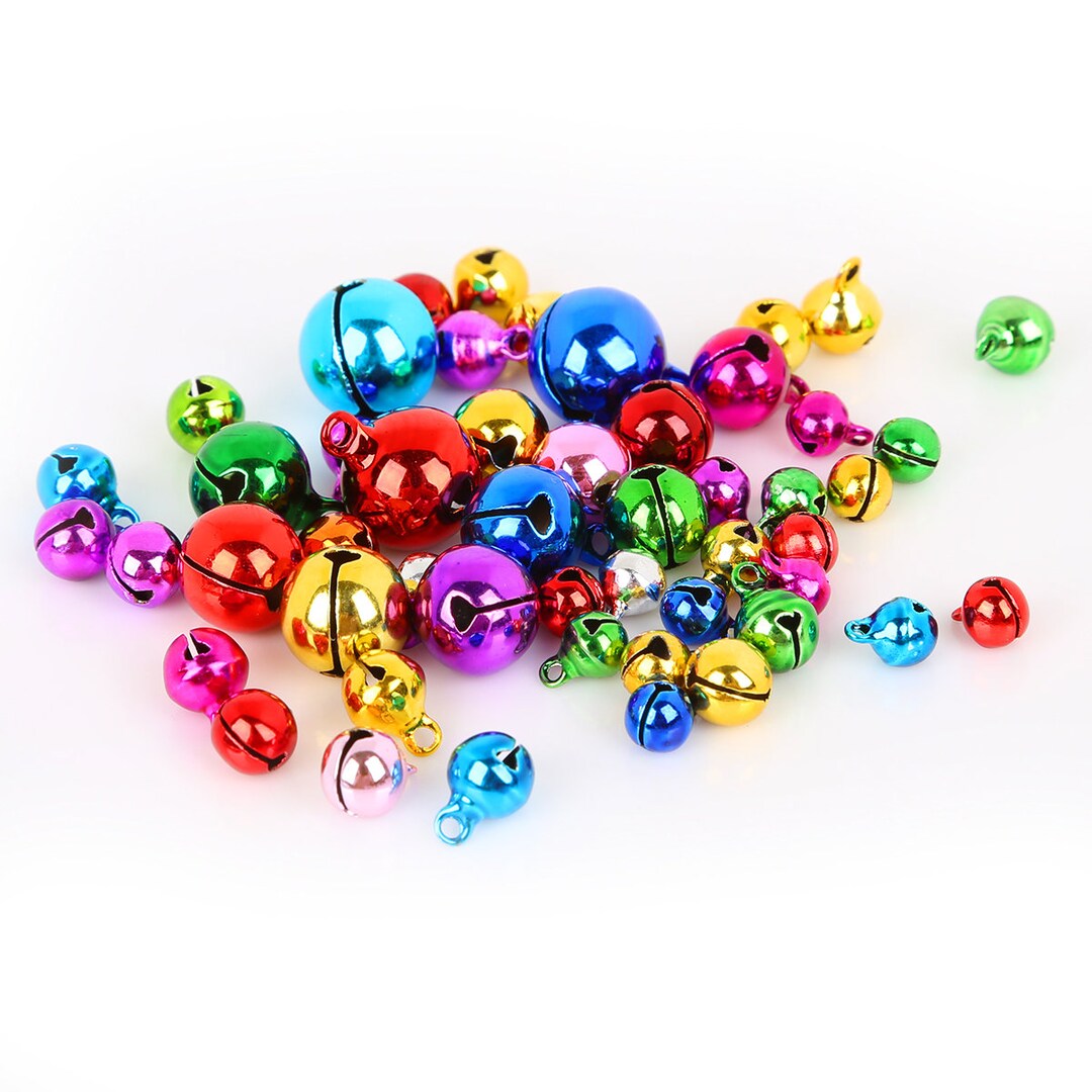 Mix Color Bells - Rainbow Jingle Bells Charm Bead - Christmas Bells ...