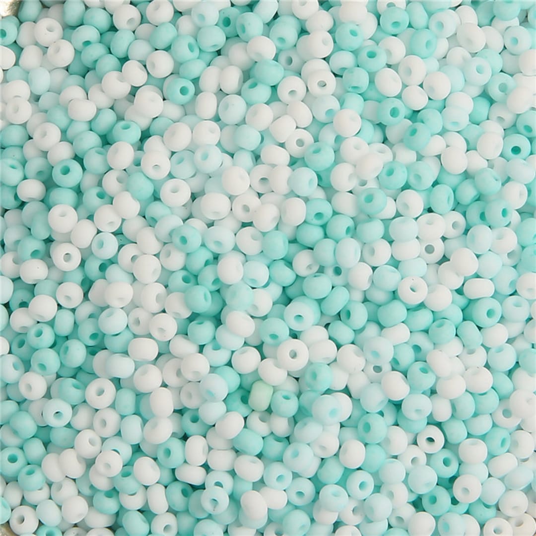 2mm 3mm Mint Mix Matte Cream Color Seed Beads 8/0 12/0 - High Quality ...