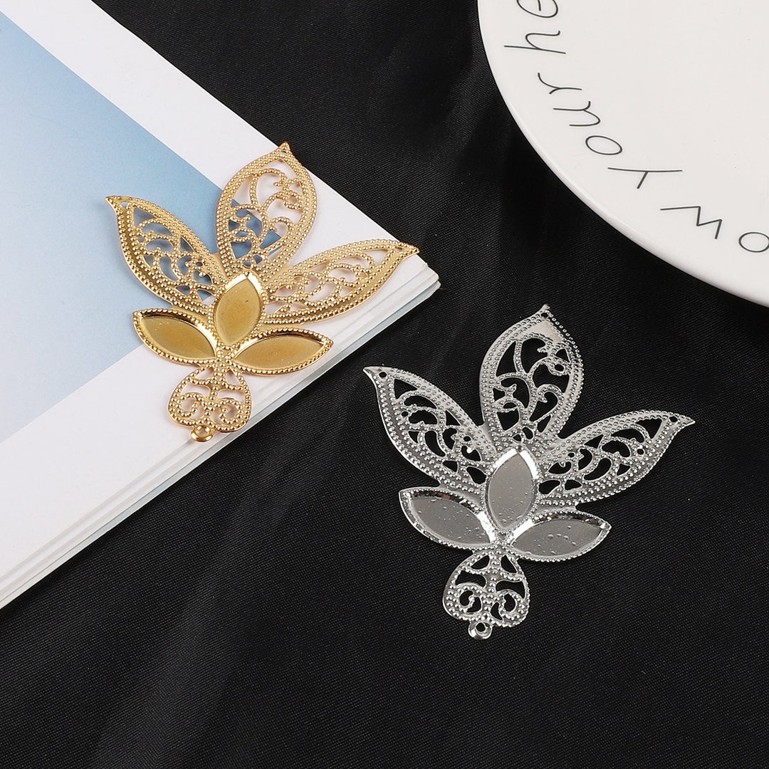 5pcs Triangle Crown Connector Pendant - Gold Triangle Crown - Silver ...