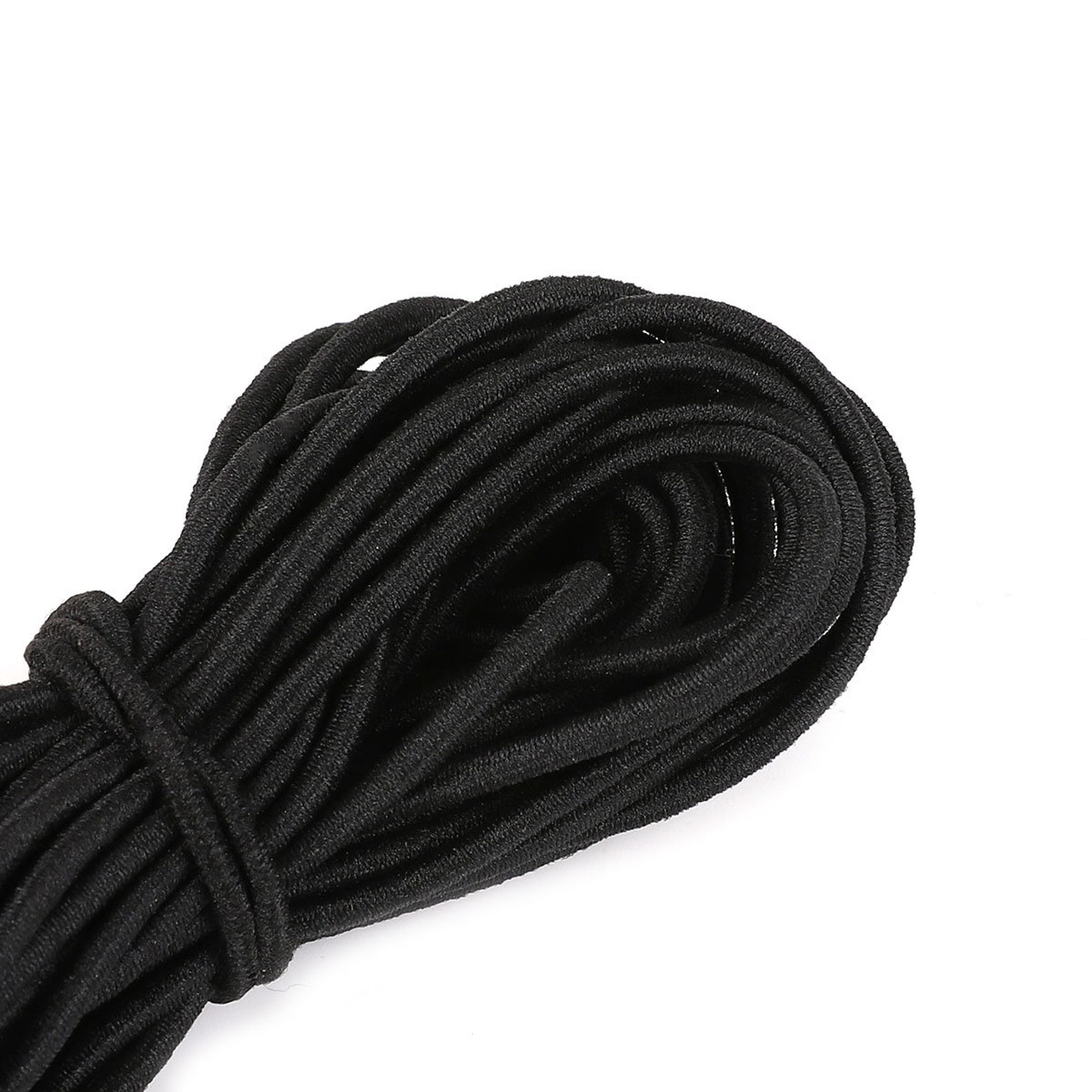 1/1.5/2/2.5/3/4/5mm Black Elastic Cord Thick Elastic Rope - Etsy