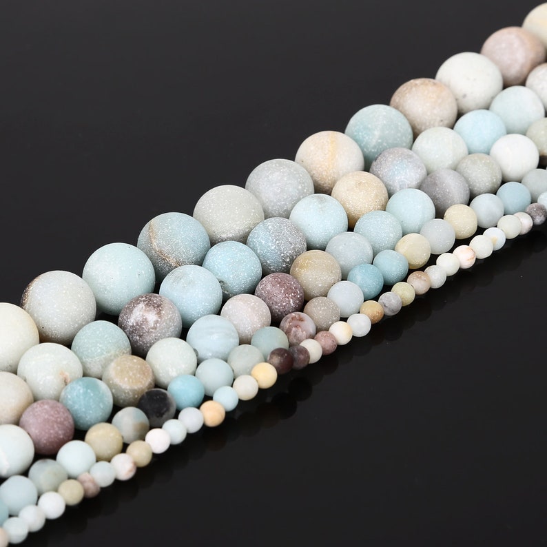 Amazonite Matte Beads Natural Round Sizes 4mm 6mm 8mm 10mm - Etsy