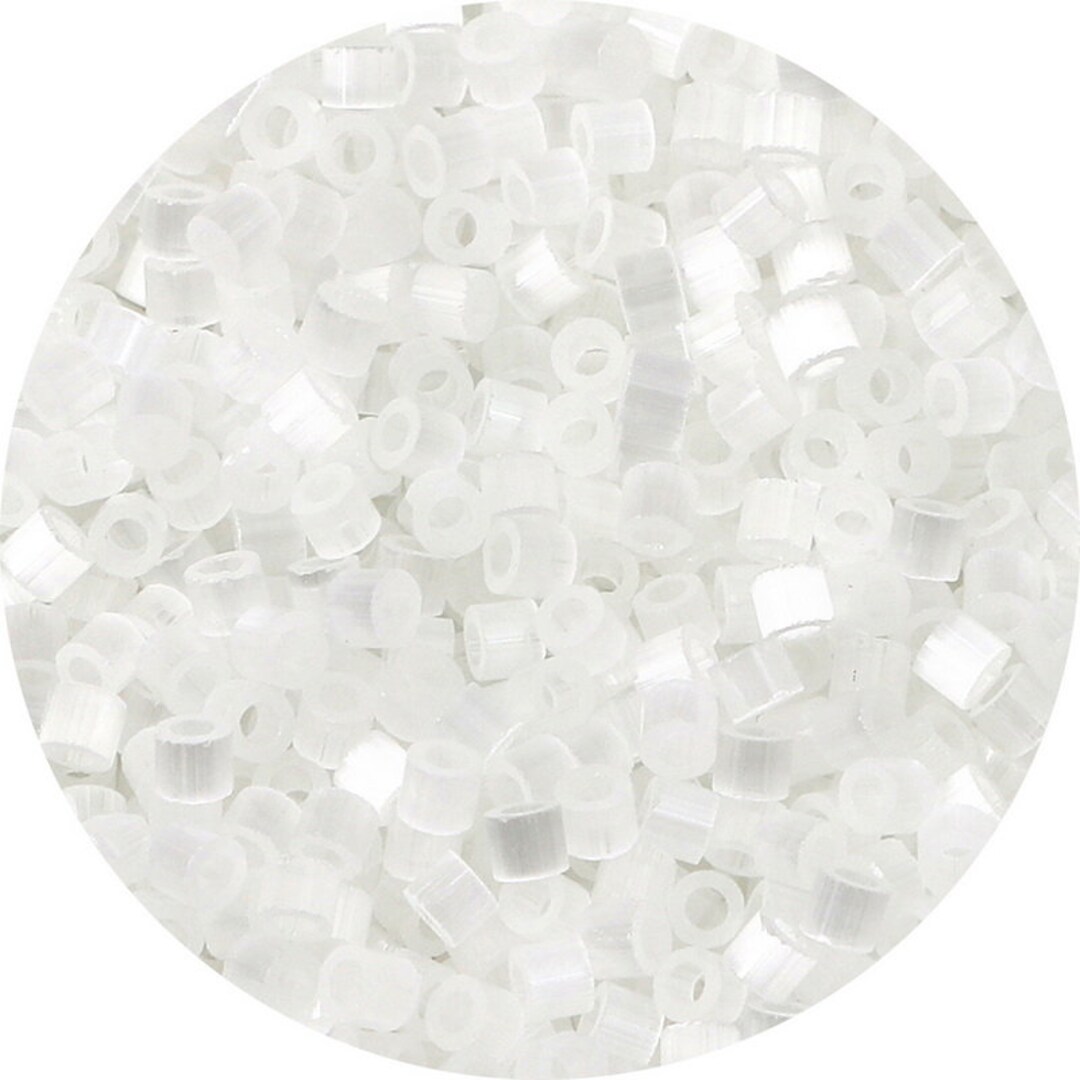 2.5mm White Cat Eye Tube Seed Beads - Candy Color Glass Tube Seed Beads ...