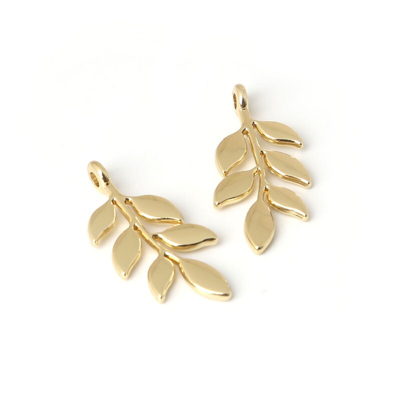 Leaf Charm - Etsy