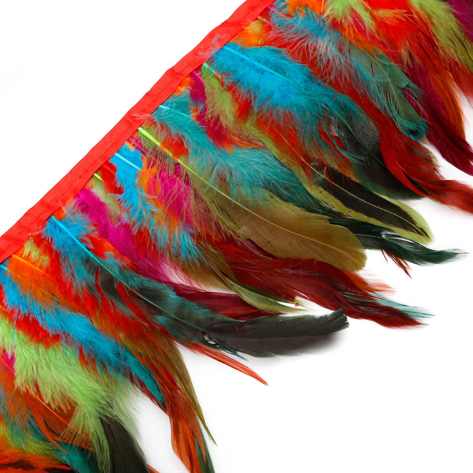 12 Colors Goose Two Tone Feather Fringe Trim 15-20cm 1 Meter | Etsy