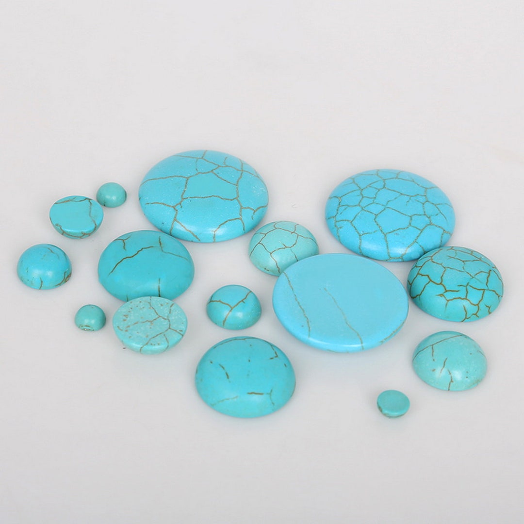 6-25mm Turquoise Reconstructed Flatback Cabochons - Etsy
