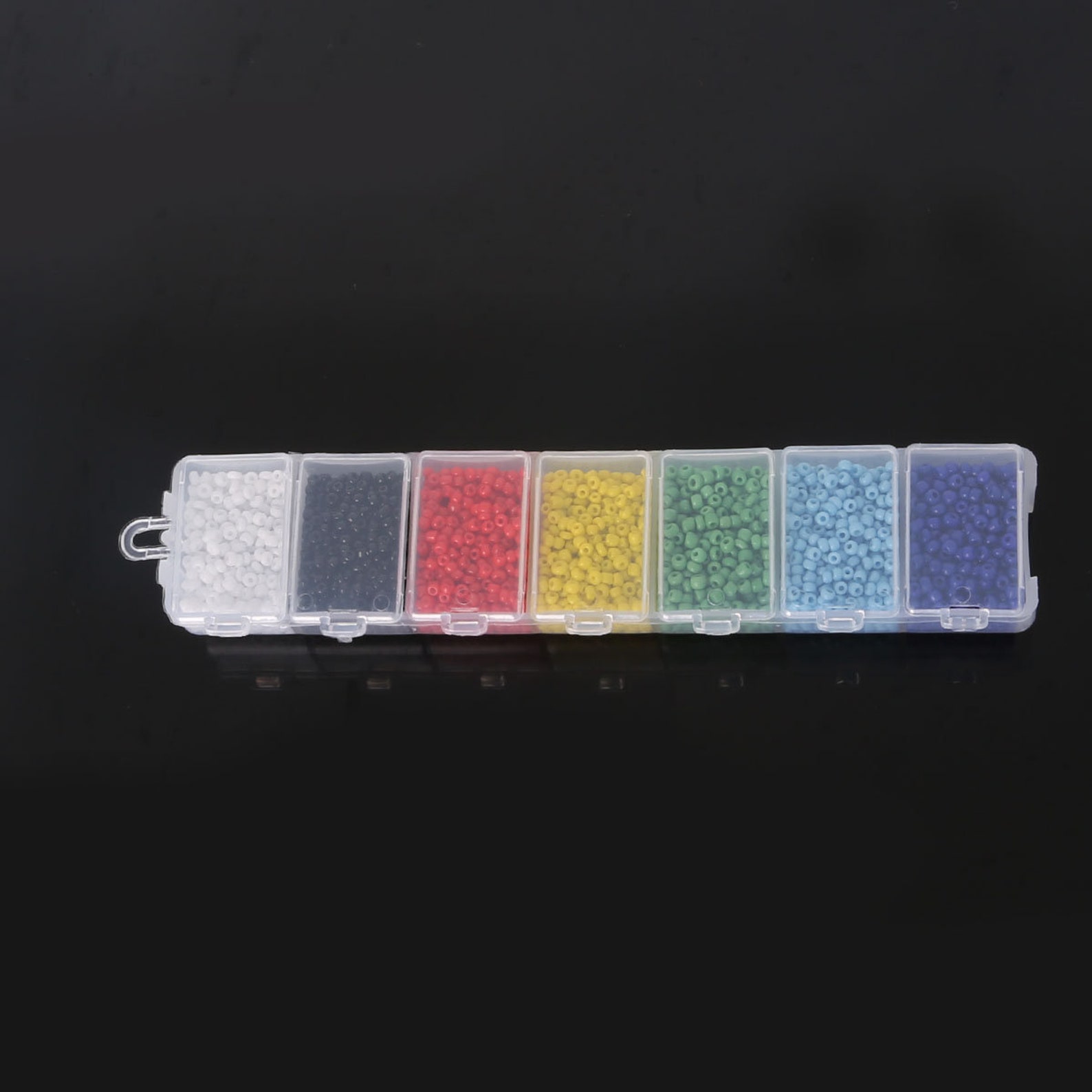 2mm Mixed Glass Seed Beads Set, Czech Rocaille Seed Beads Kit, 82g 2800 ...