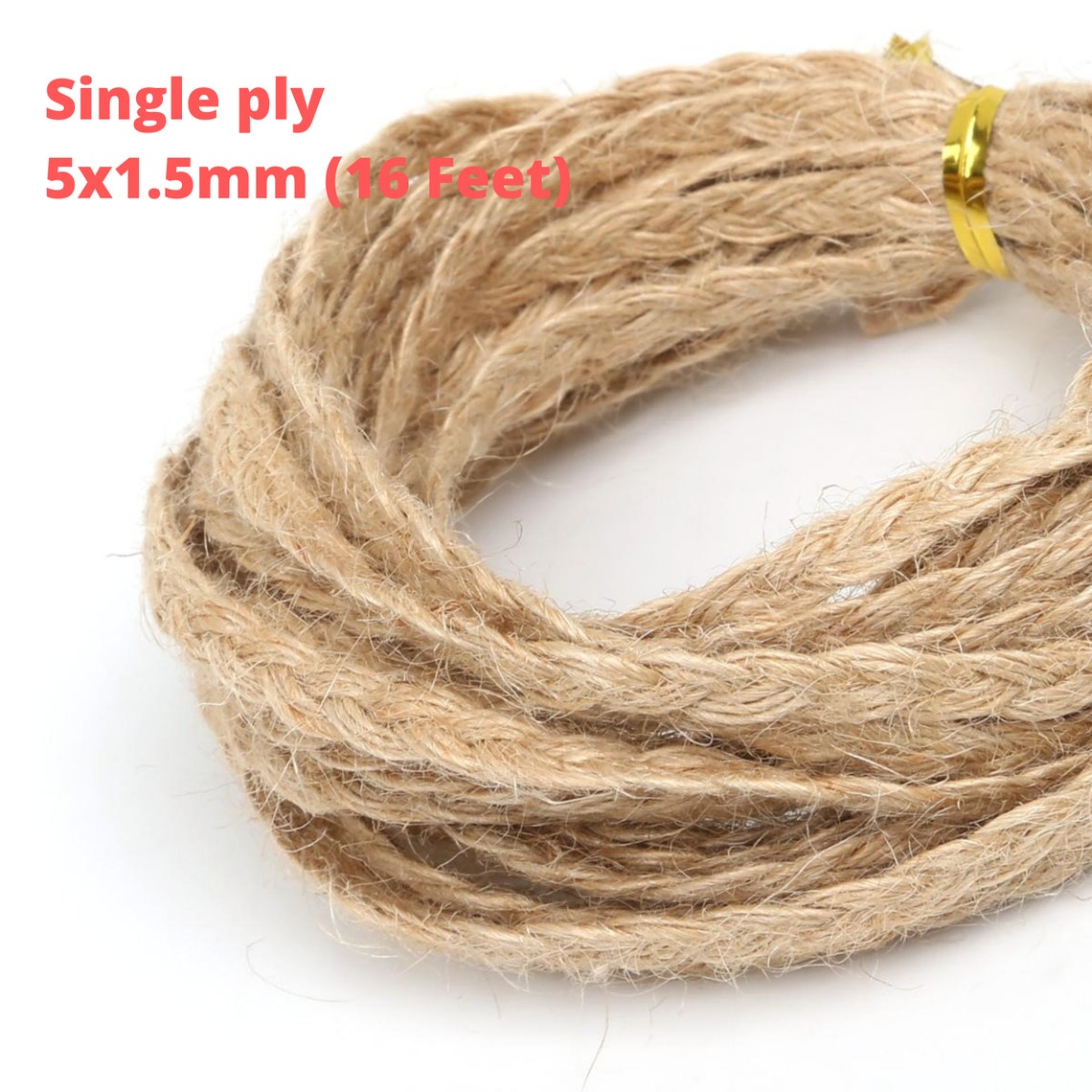 1-3 Ply Natural Jute Twine 16 Feet Jute String Jute Rope - Etsy