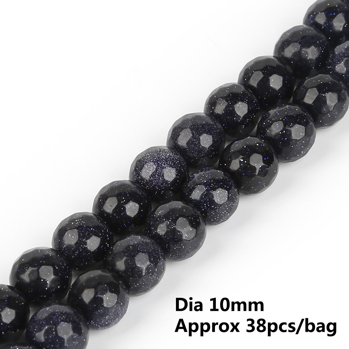 Synthetic Blue Sandstone Faceted Beads 4mm 6mm 8mm 10mm, Full 15 ...