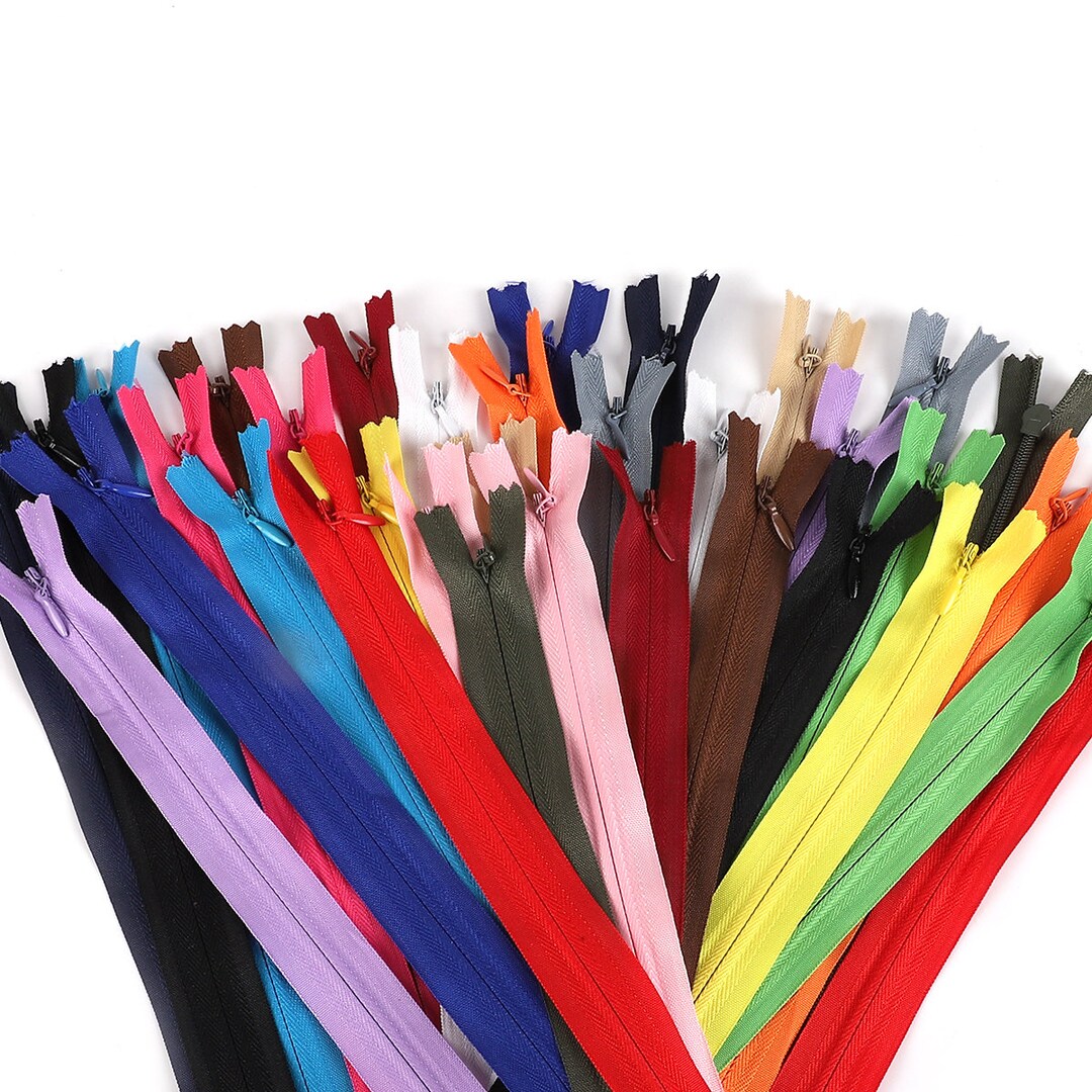18 COLORS YKK Standard All Purpose #3 Coil Zippers - 28cm 35cm 40cm ...