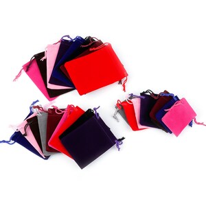 10pcs Smooth Velvet Bags 4 SIZES - Velvet Drawstring Bag - Velvet ...