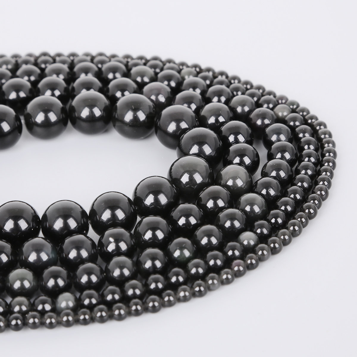 Natural Black Obsidian Round Loose Beads 15 Strand 4mm - Etsy