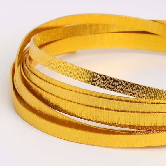 10 Feet Gold Embossed Flat Smooth Aluminum Wire 5x1mm Flat | Etsy
