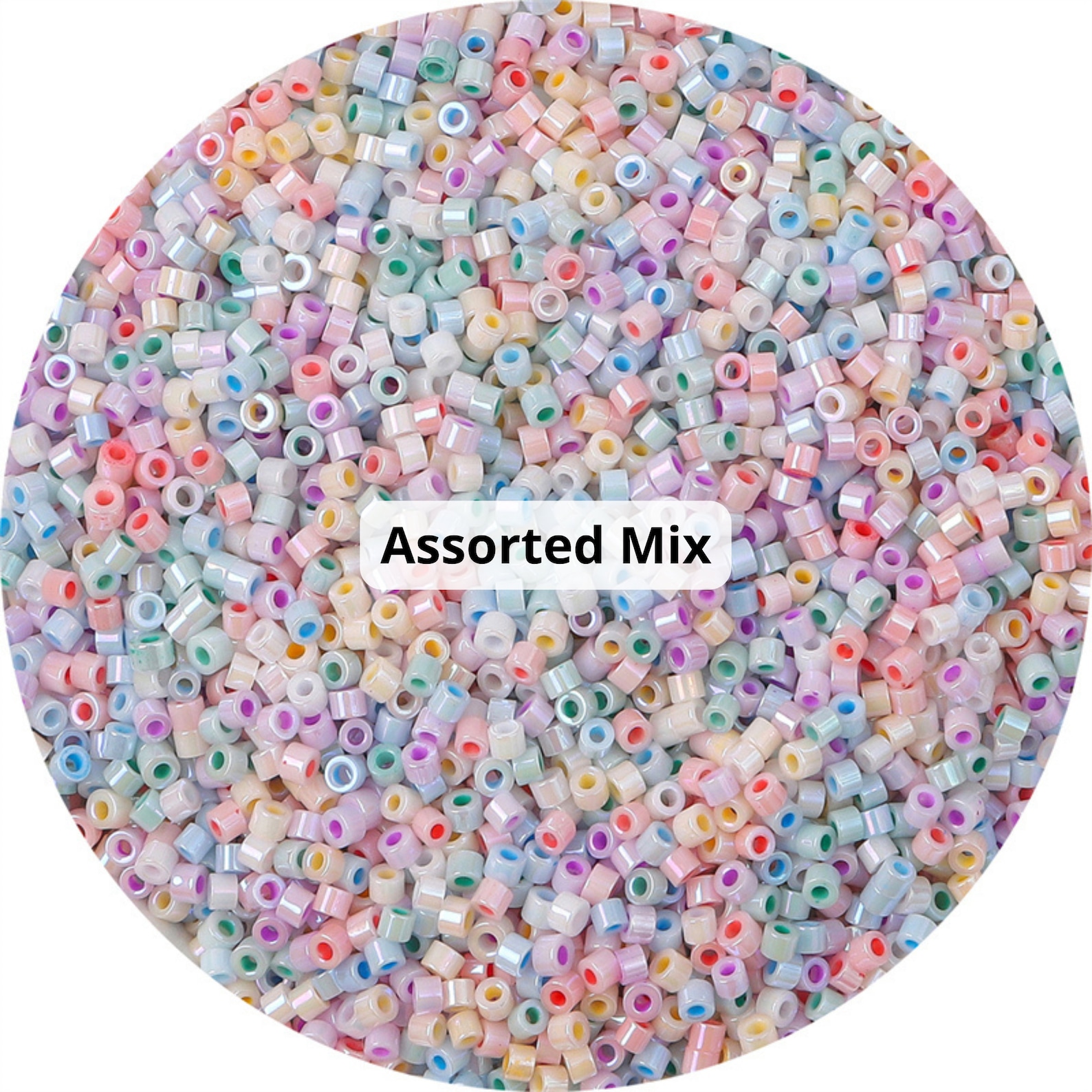 2mm Cream Colored Seed Beads - 12/0 Opaque Seed Beads - Pastel Cylinder ...