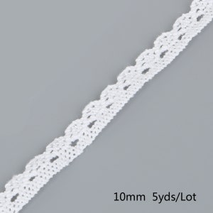 6 PATTERNS White Lace Ribbon Roll 5 Yards | Ornamental Lace Roll ...