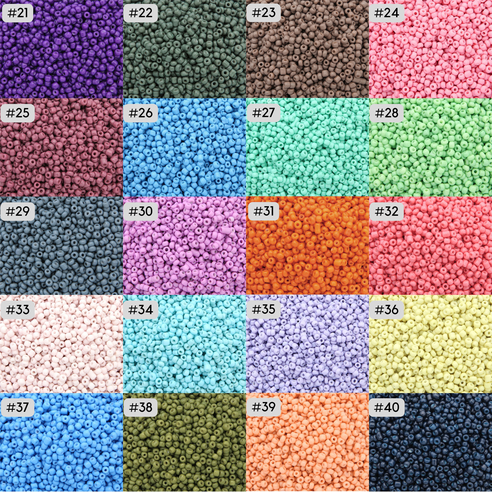 60 Color Choices 3mm Opaque Seed Beads 8/0 1000 Pieces 1mm - Etsy