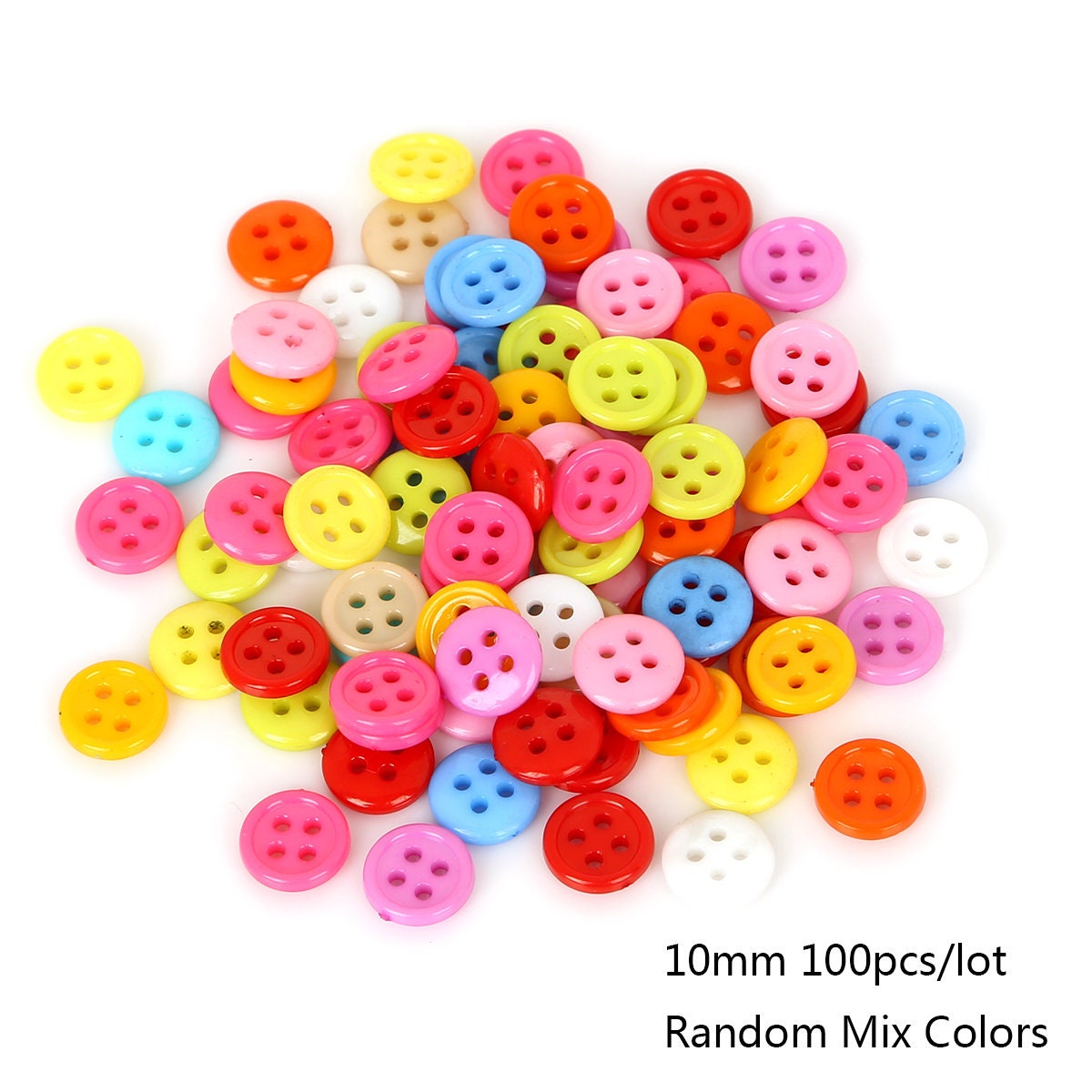 9 SIZES Plastic Assorted Round Buttons - Round Resin Two or Four Hole ...