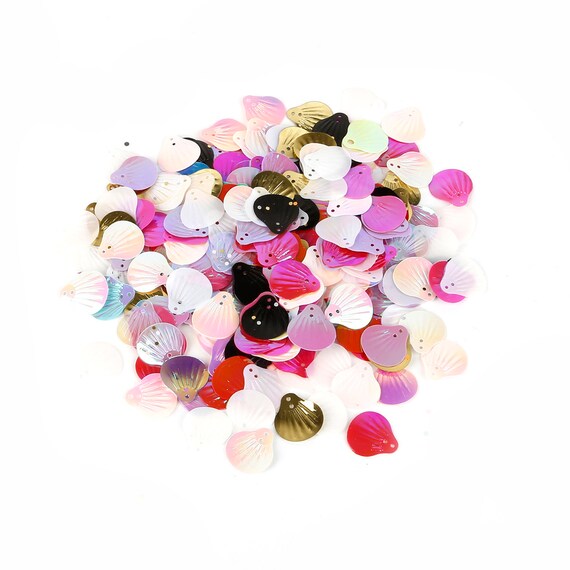 Iridescent Mix Color Shell Sequins 20mm Iridescent Shell | Etsy