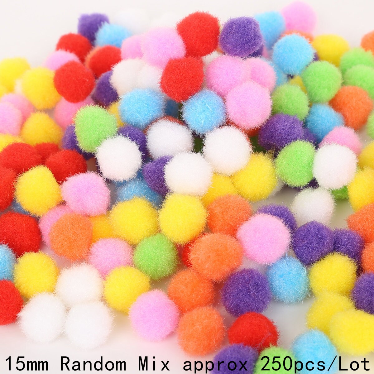 Mixed Color Fluffy Soft Pom Pom Yarn Pom Pom Balls Pompoms - Etsy