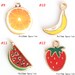 Assorted Gold Fruit Charms - Fruit Earrings Necklace - Kiwi Watermelon ...