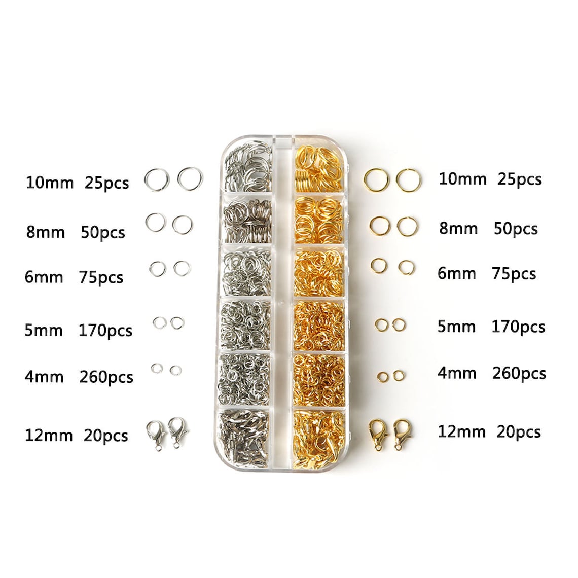 Jewelry Findings Set Gold Silver Plated Jewelry Making Kit | Etsy