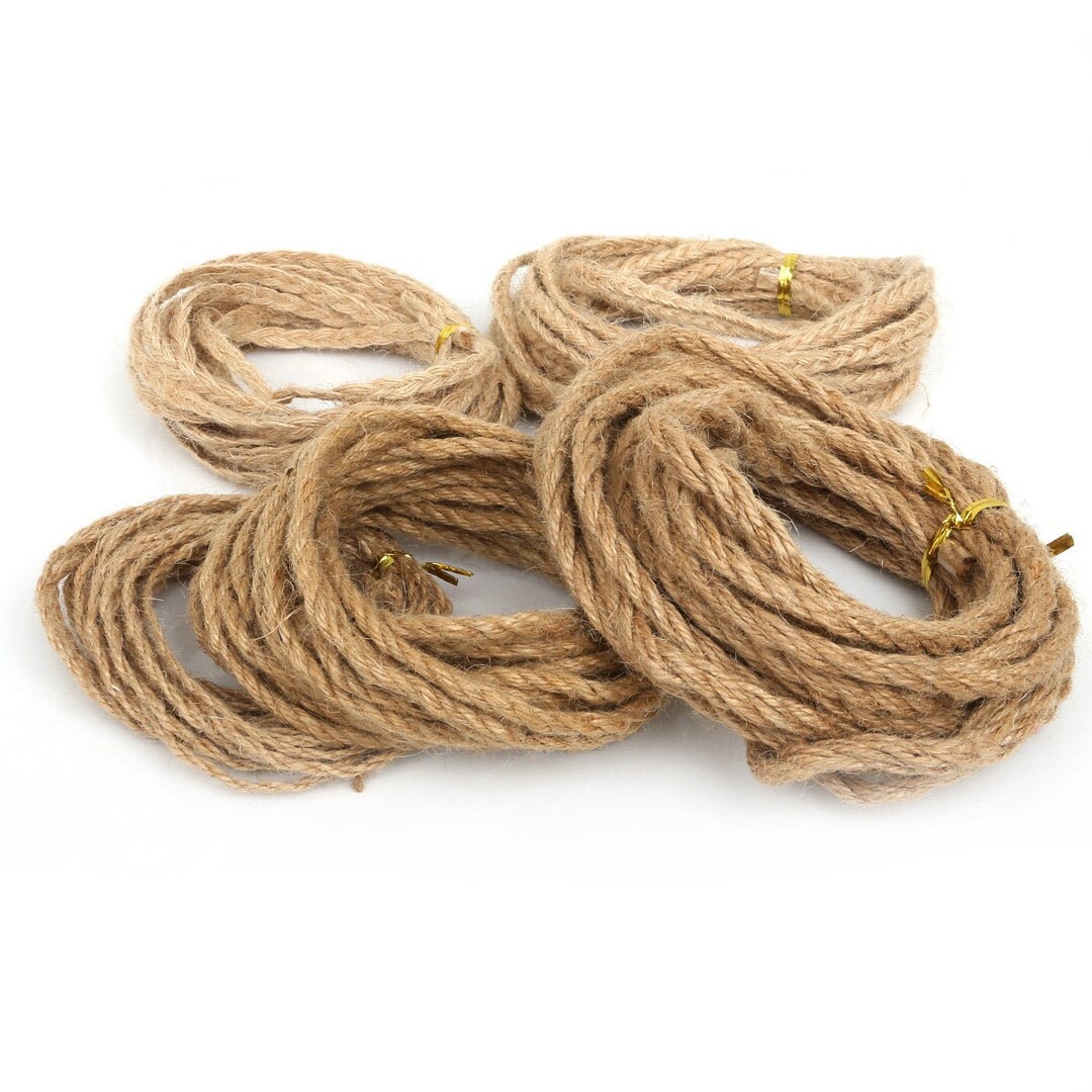 1-3 Ply Natural Jute Twine 16 Feet - Jute String Jute Rope Burlap Jute ...
