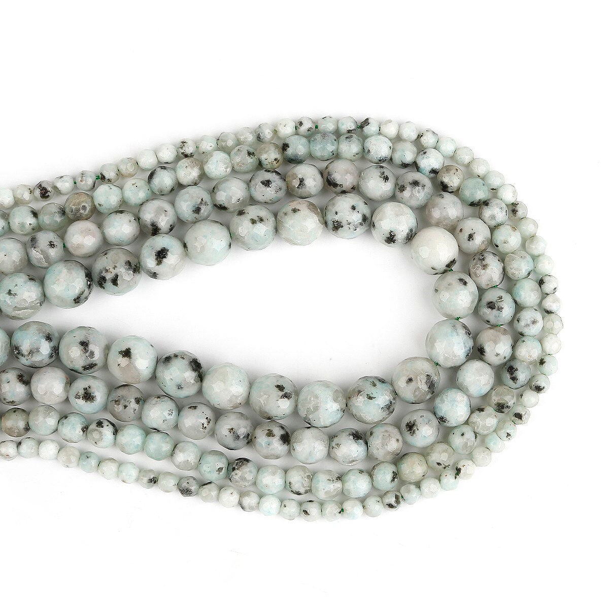 Natural Sesame Jasper Loose Beads Round Shape Blue Kiwi - Etsy