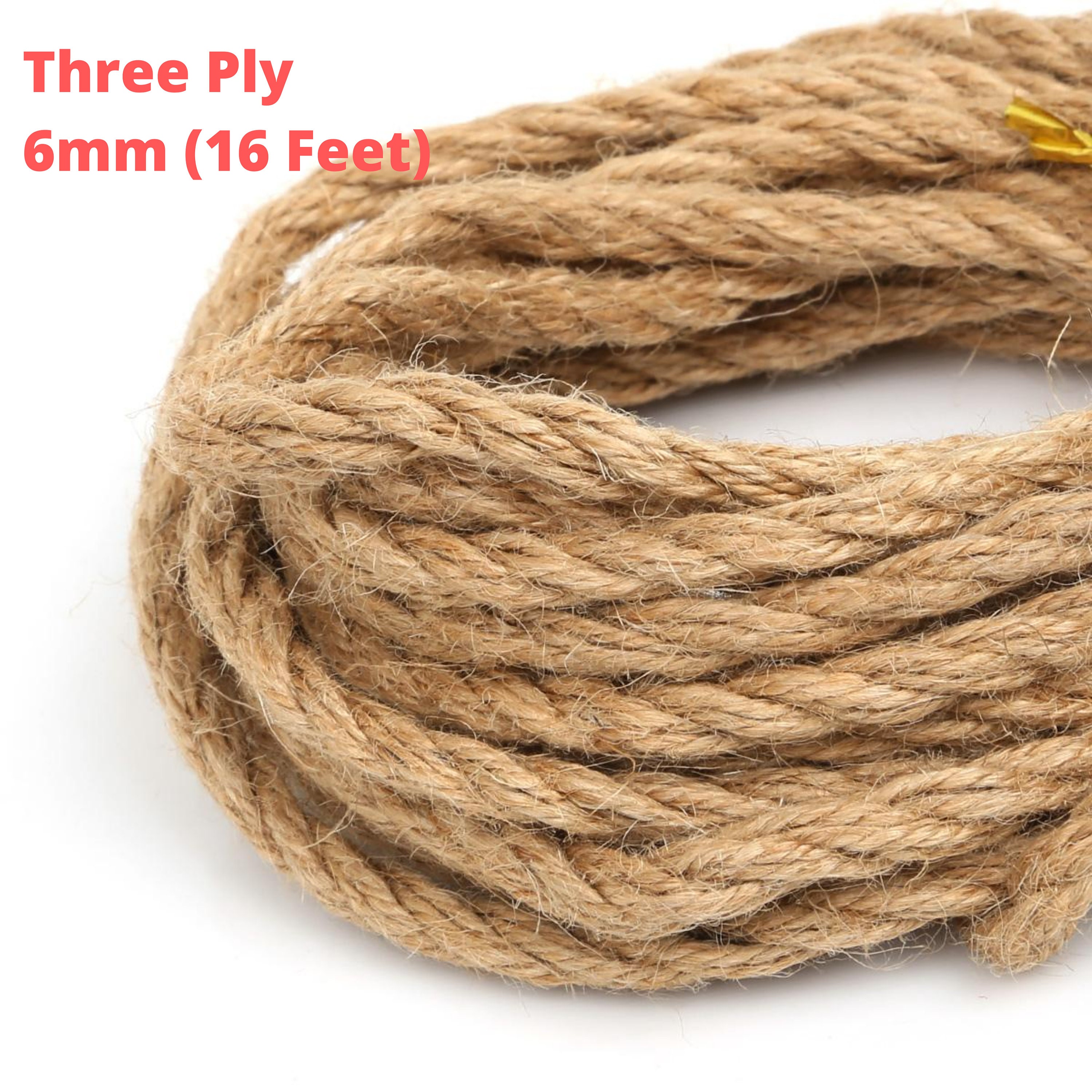 1-3 Ply Natural Jute Twine 16 Feet Jute String Jute Rope - Etsy