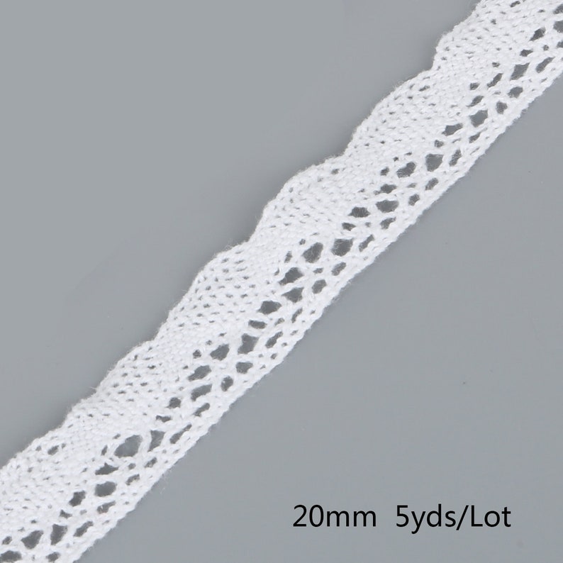 6 PATTERNS White Lace Ribbon Roll 5 Yards Ornamental Lace - Etsy