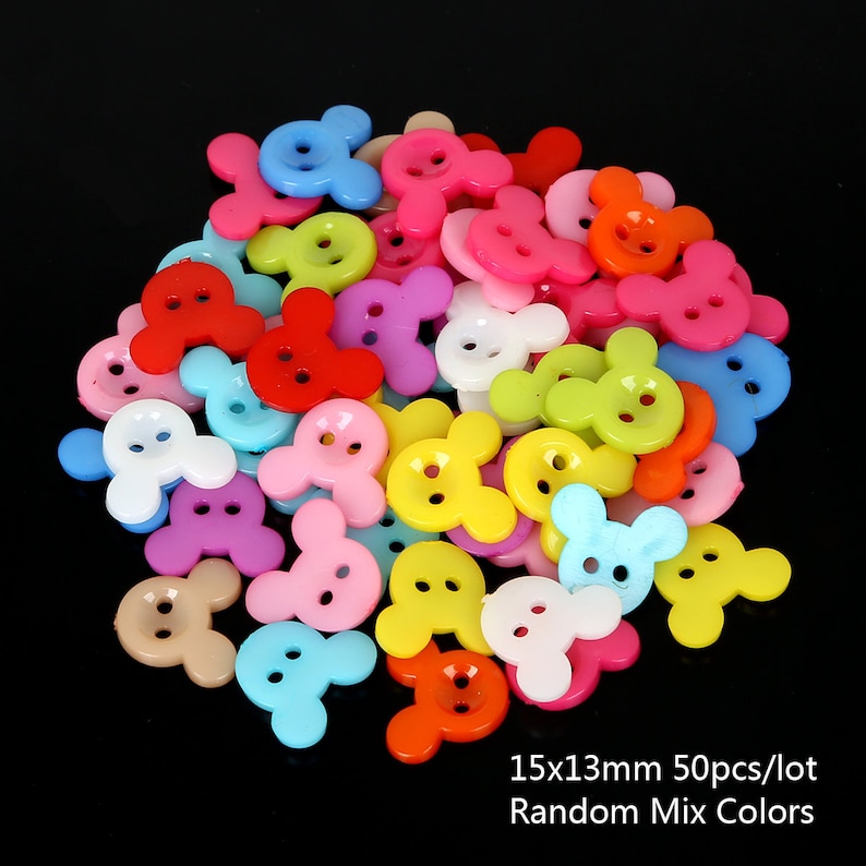 50pcs botones mixtos de Mickey Mouse / Arco iris Mickey Mouse - Etsy España