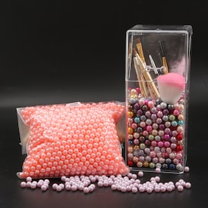 Choose Color 3-10mm Faux Pearls - Round Smooth Colorful Imitation ...