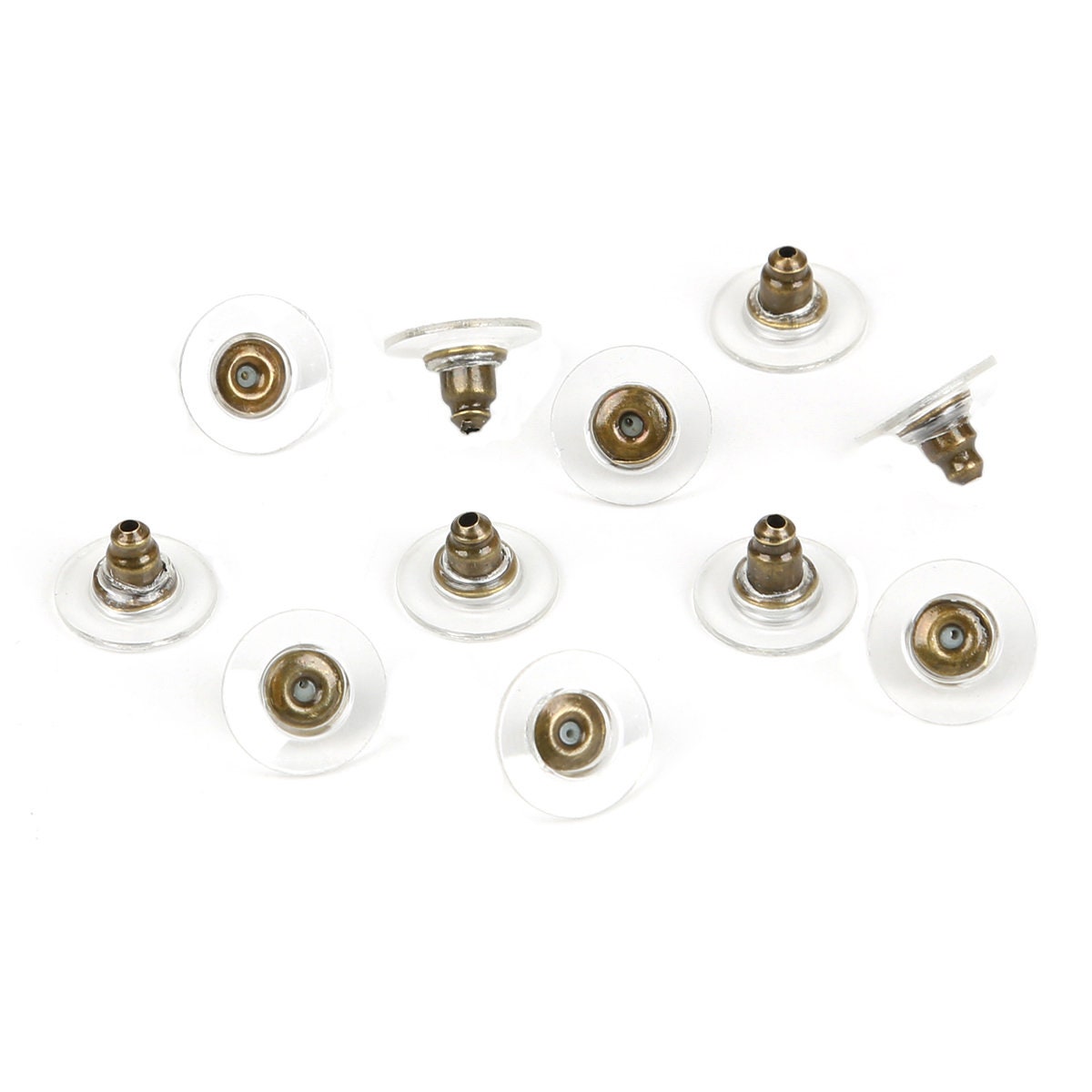 50 Pcs Clear Plastic Earring Backs Earring Nuts Ear Post | Etsy