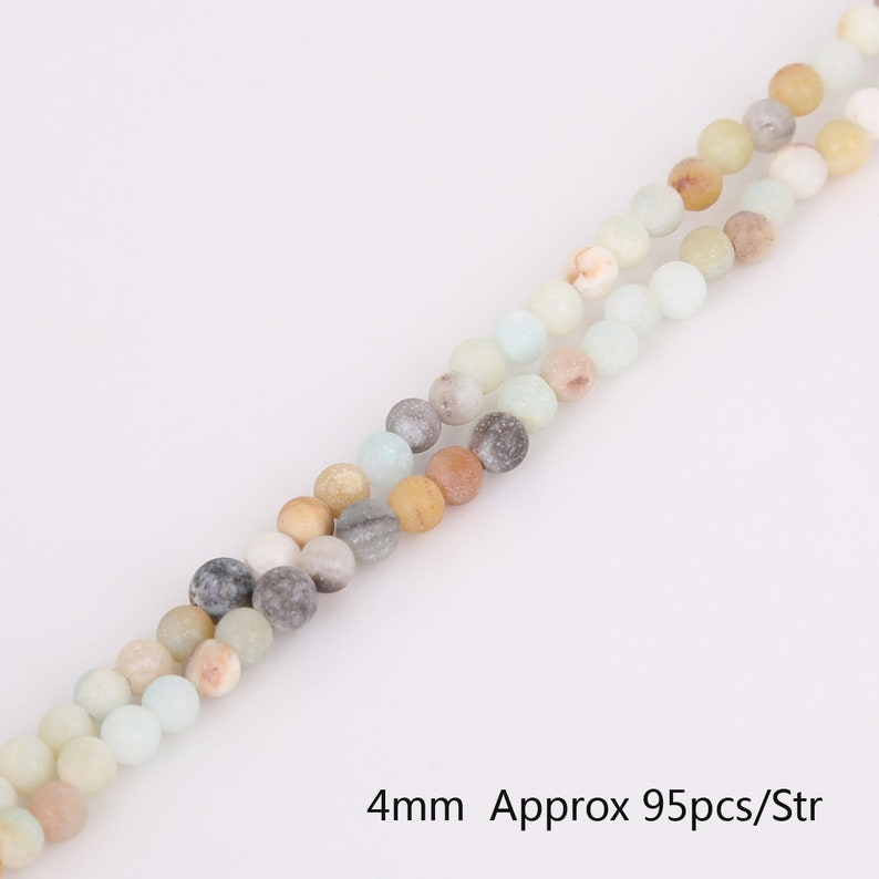 Amazonite Matte Beads Natural Round Sizes 4mm 6mm 8mm 10mm - Etsy