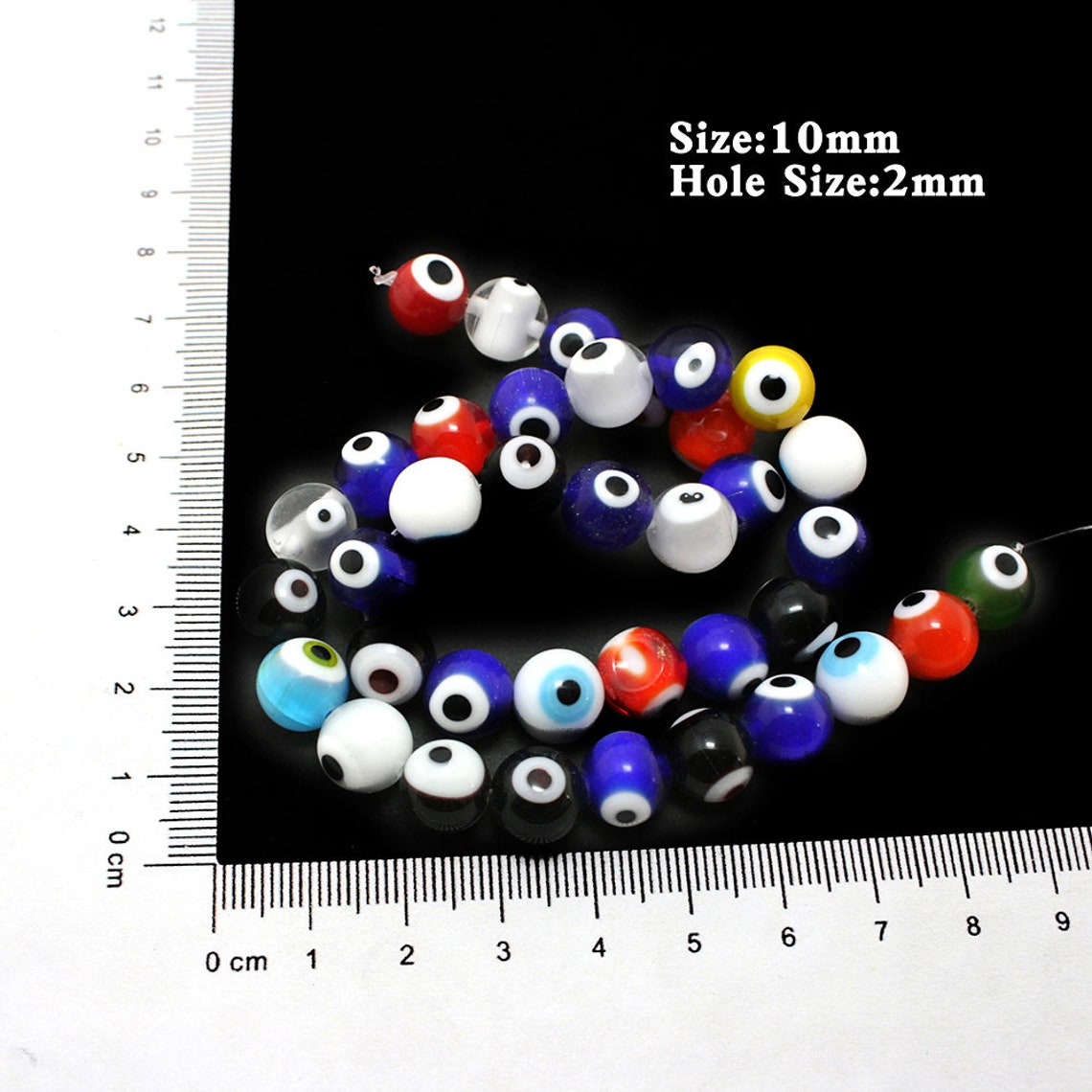 Assorted Evil Eye Design Lampwork Beads 6mm 8mm 10mm Mix | Etsy