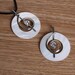 Music Symbol Shape Charms Pendant, Crystal Natural Round Mother of ...