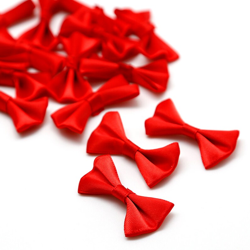 11 COLORS Satin Bowties 4cm Bulk Bow Ties Wholesale Bow | Etsy