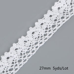 6 PATTERNS White Lace Ribbon Roll 5 Yards | Ornamental Lace Roll ...