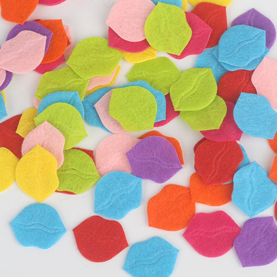 100pcs Assorted Lips Embroidered Sew on Applique Patches DIY - 21x17mm ...