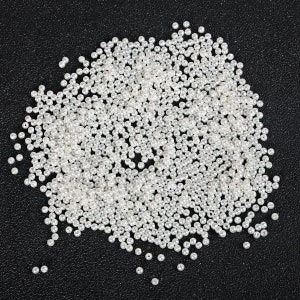 1000pcs 3mm Small Ivory Pearls Czech Round ABS Imitation Pearls 1mm ...