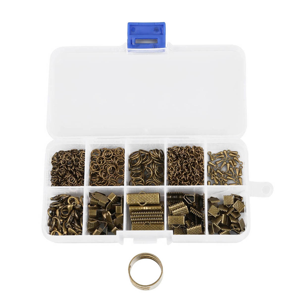 Necklace Findings Kit in Gold, Silver or Bronze - Jewelry Findings Box ...