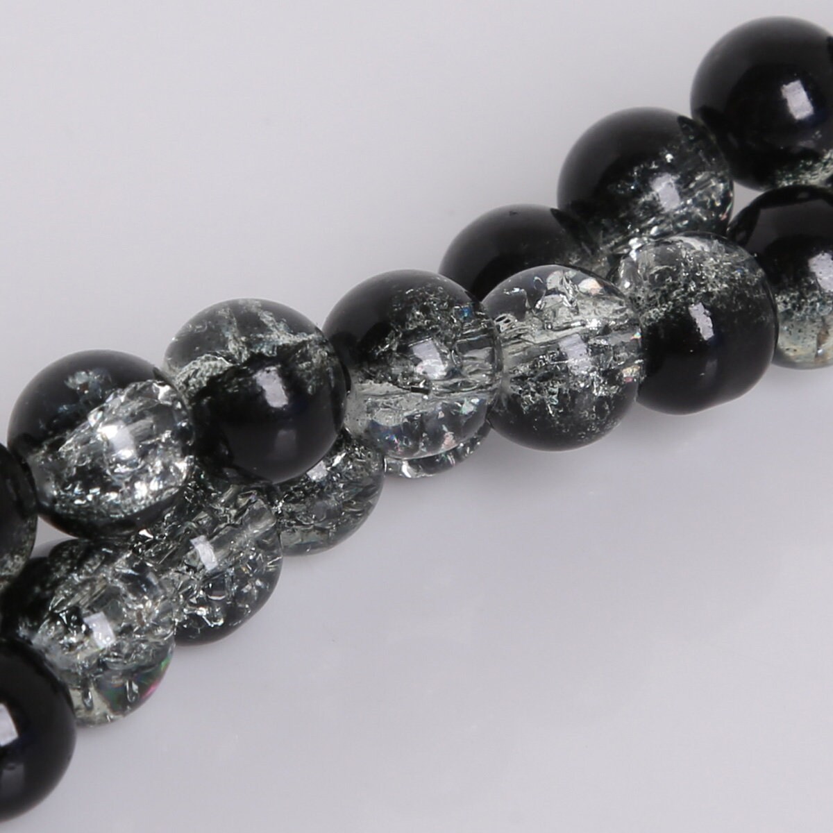 4/6/8/10mm Cracked Crackle Crystal Beads Chunky Bubble Gum | Etsy